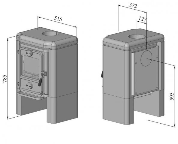 MORSO 1452 krbová kamna litinová